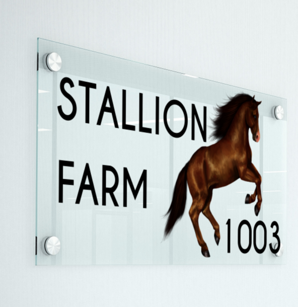 Customize Door Name Plate for Farm Horse - ooclas