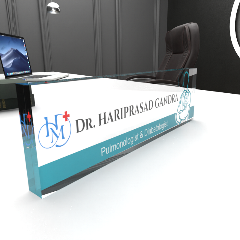 Customize Desk Name Plates for Doctors Male Design - ooclas