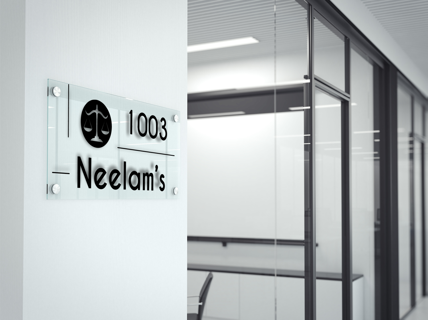 Premium Acrylic Door Name Plate for Advocate and Lawyer - ooclas